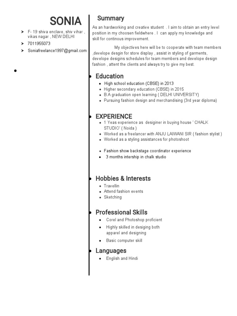 Resume Doc Soni 11111111 PDF | PDF