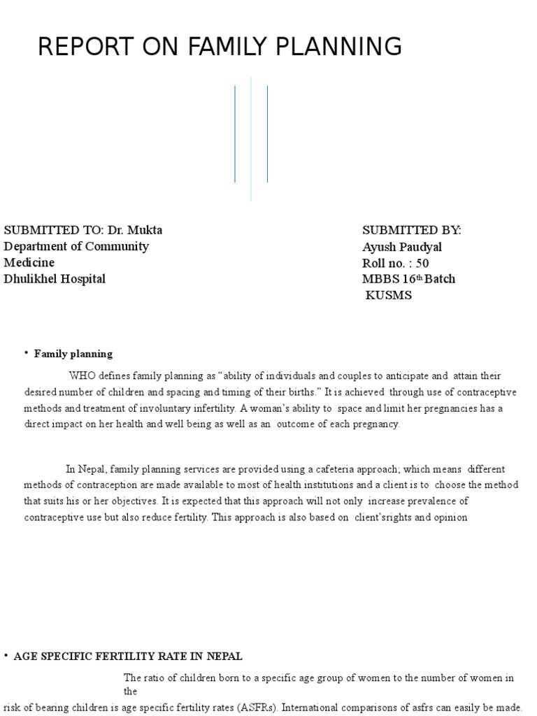 Family Planning | PDF | Family Planning | Birth Control