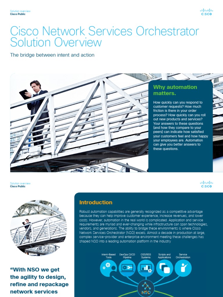 Cisco - Nso Solution Overview | PDF | Automation | Computer Network
