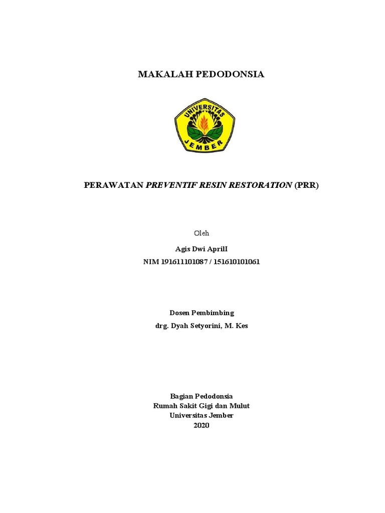 Makalah Pedo Agis - PRR-dikonversi | PDF