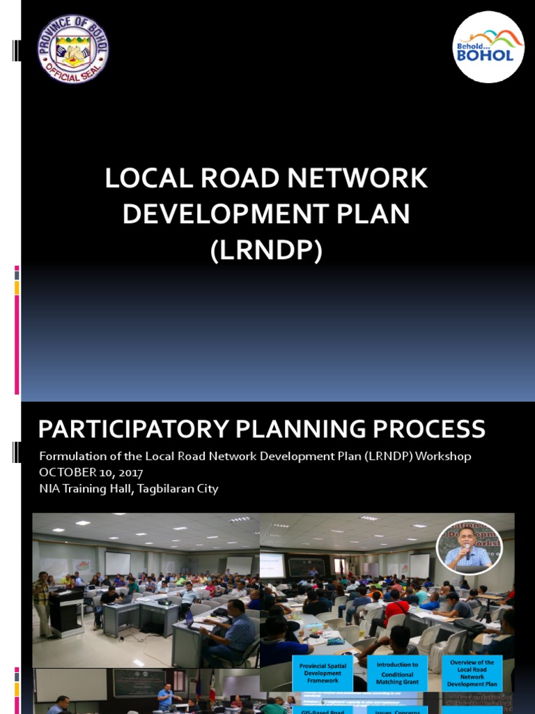 Formulating Bohol's Local Road Network Development Plan: A ...