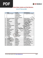 States and Capitals of India 2025 Name List in Alphabetical Order | PDF ...