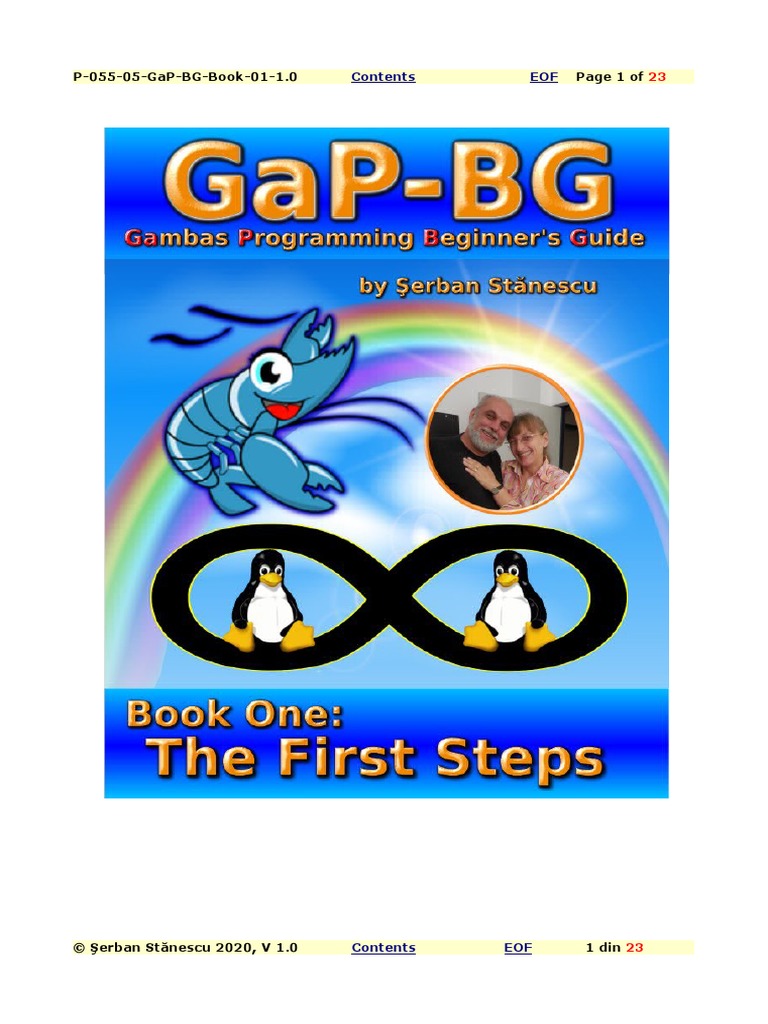 Gambas Programming Beginner's Guide (GaP-BG Project), Book One: The ...