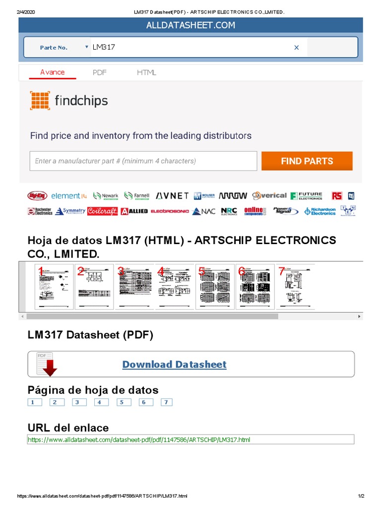 LM317 Datasheet (PDF) - ARTSCHIP ELECTRONICS CO.,LMITED | PDF