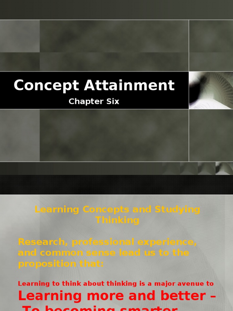 Learning Concepts Through Concept Attainment: A Method for Enabling ...