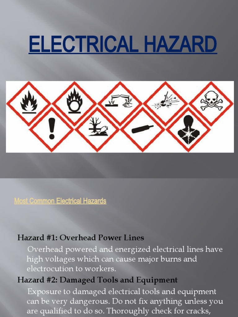 Electrical Hazard | PDF | Insulator (Electricity) | Hazards