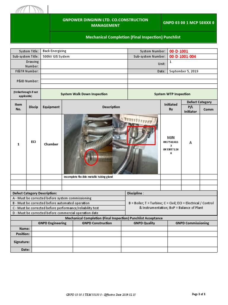 GNPD - OM - PL - 18 - GIS Chamber | PDF | Engineering | Energy Technology