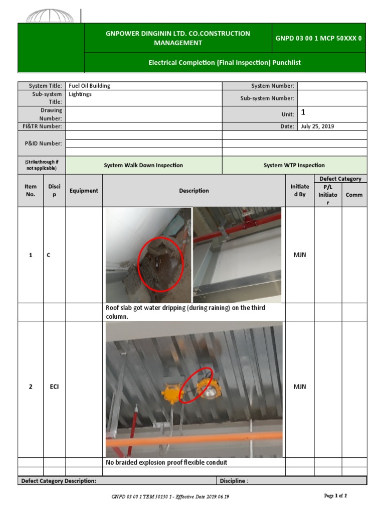 Gnpower Dinginin Ltd. Co - Construction Management GNPD 03 00 1 MCP ...