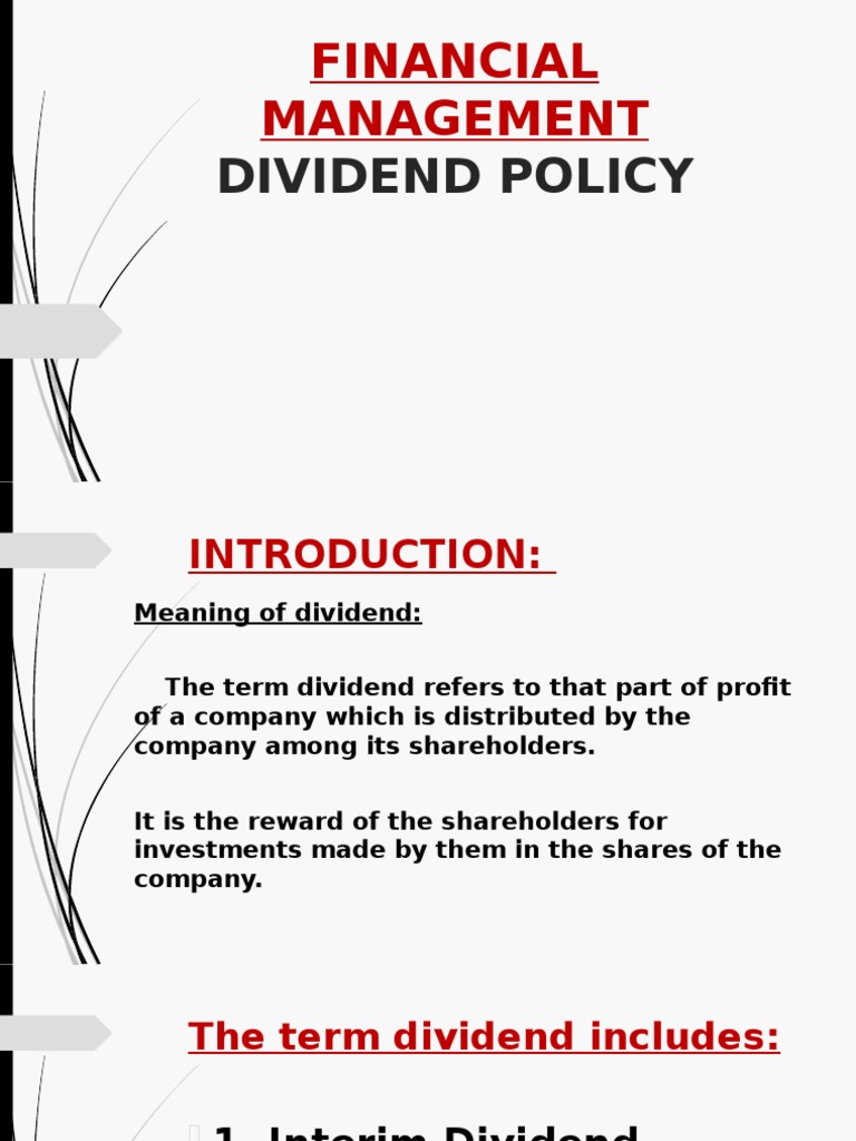 Understanding Dividend Policy Types | PDF