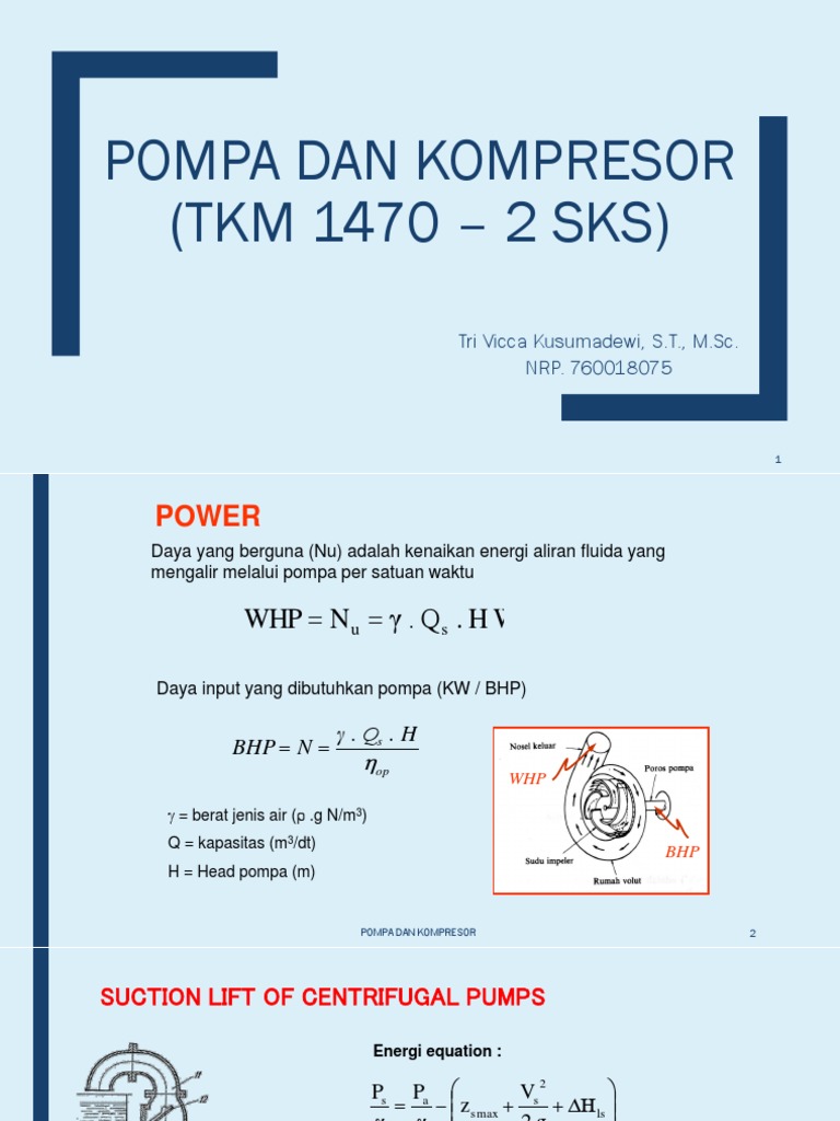 Pompa Dan Kompresor NPSH PDF | PDF