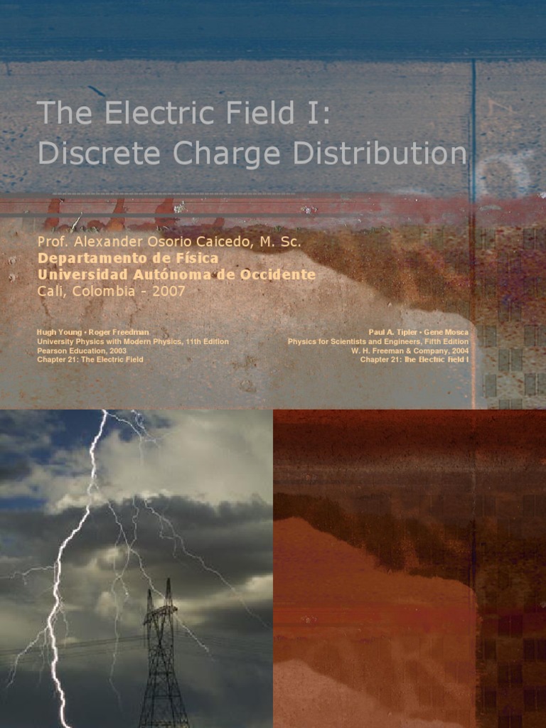 E Field - Discrete Charge Distribution | PDF