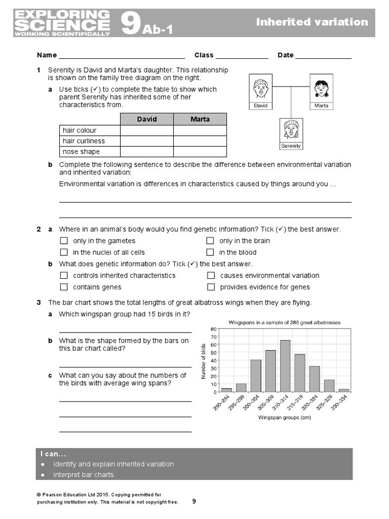 9ab-1 Inherited Variation | PDF