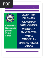 Toofta Lallaba: Qophii fi Kaayyoo | PDF
