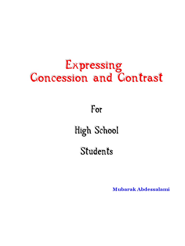 Expressing Concession and Contrast For 2 PDF | PDF | Essays | Semiotics