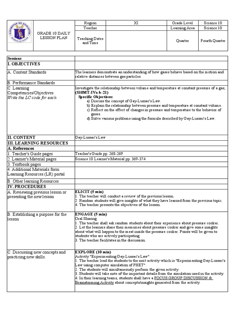I. Objectives: Write The LC Code For Each | Download Free PDF | Gases ...