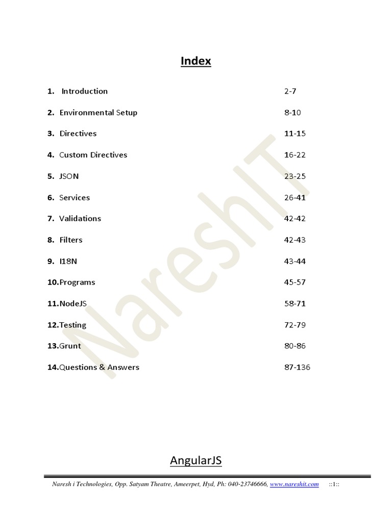 Angular JS | PDF | Angular Js | Web Development