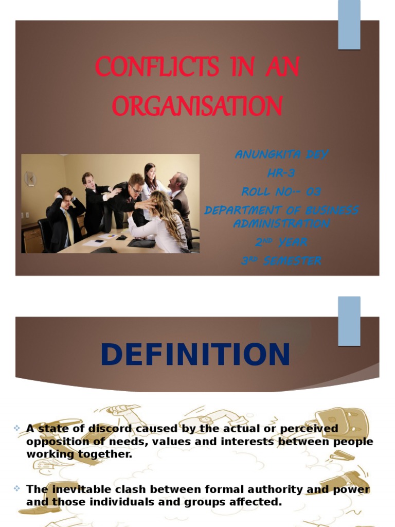 Conflicts in An Organisation | PDF | Applied Psychology | Behavioural ...