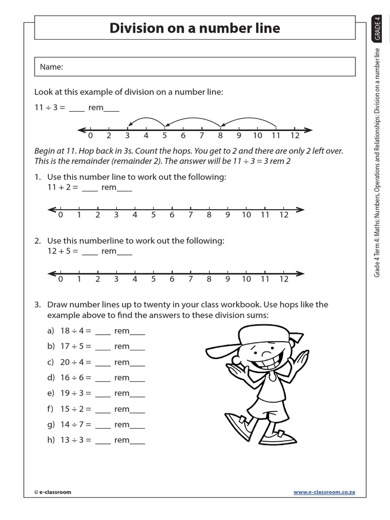 Division On A Number Line | Download Free PDF | Elementary Mathematics ...