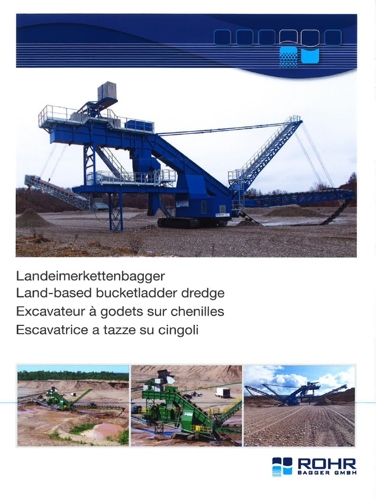 Land Based Bucket Ladder Dredger | PDF