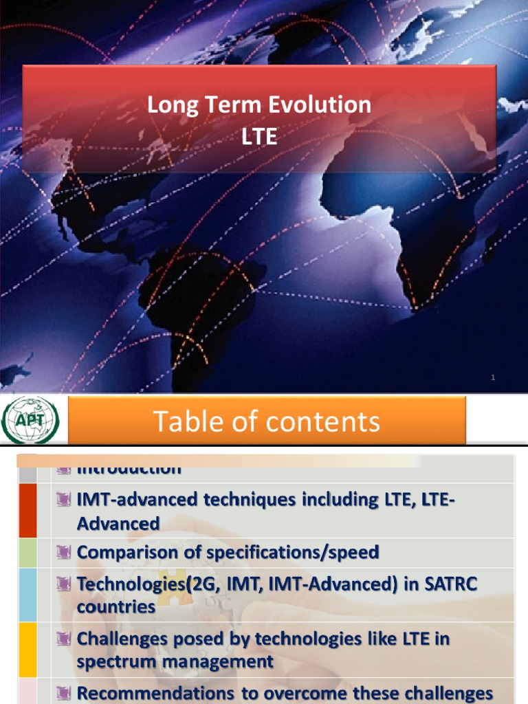 Long Term Evolution LTE | PDF | Orthogonal Frequency Division ...