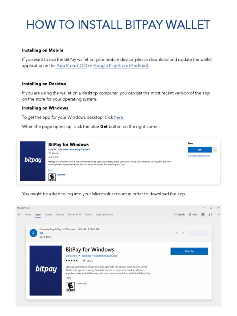 How To Install Bitpay | PDF