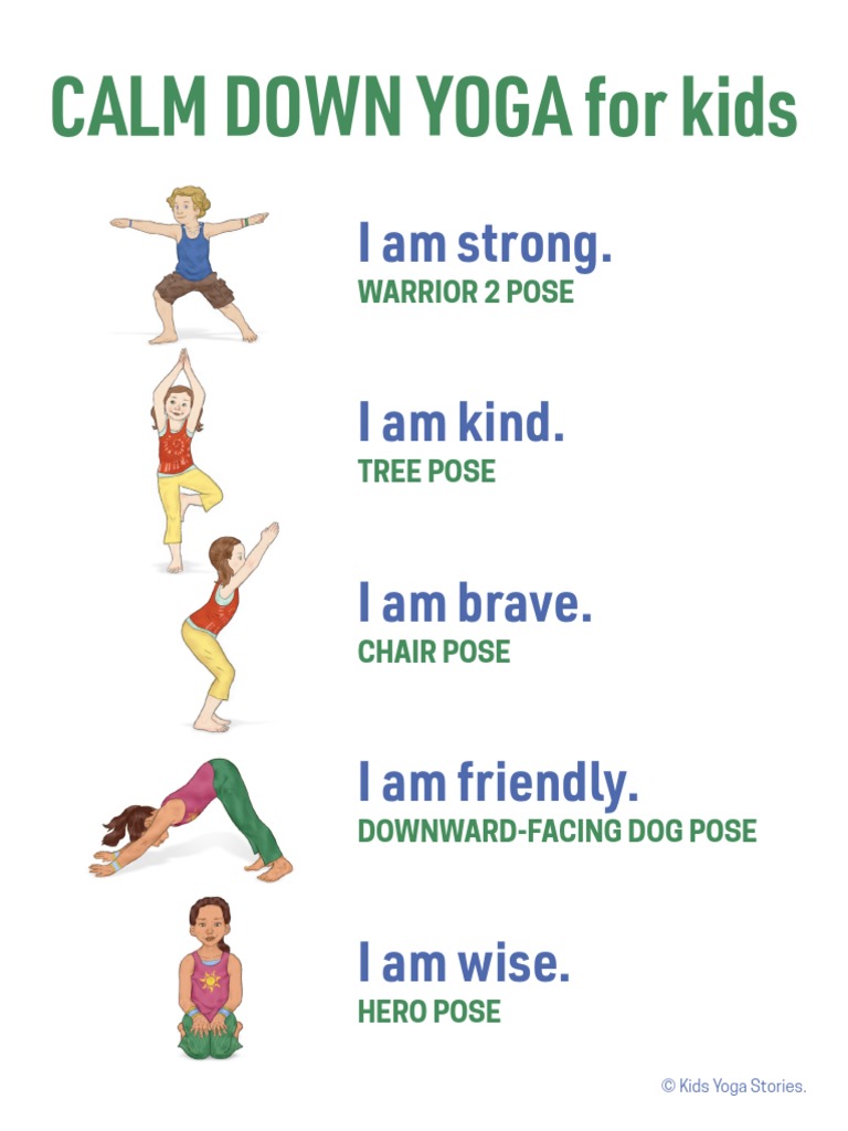 Yoga Poses - Calm Down | PDF