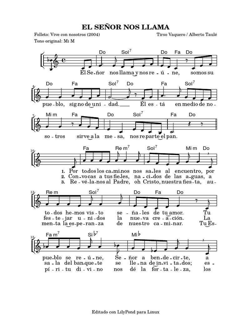 El Senor Nos Llama | PDF