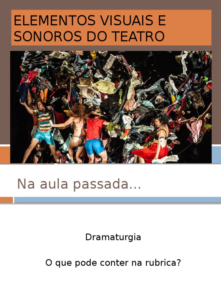 Elementos Visuais e Sonoros Do Teatro | PDF