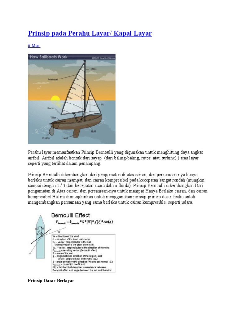 Prinsip Pada Perahu Layar | PDF