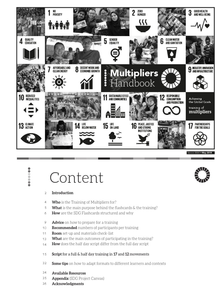SDG Multipliers Handbook PDF | PDF | Sustainability | Sustainable ...