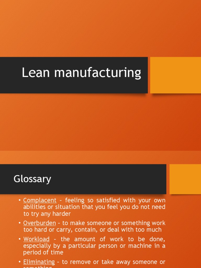 LEAN Manufacturing | PDF | Lean Manufacturing | Systems Engineering