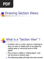 Section Views Tutorial in AutoCAD With Video | PDF | Drawing | Auto Cad