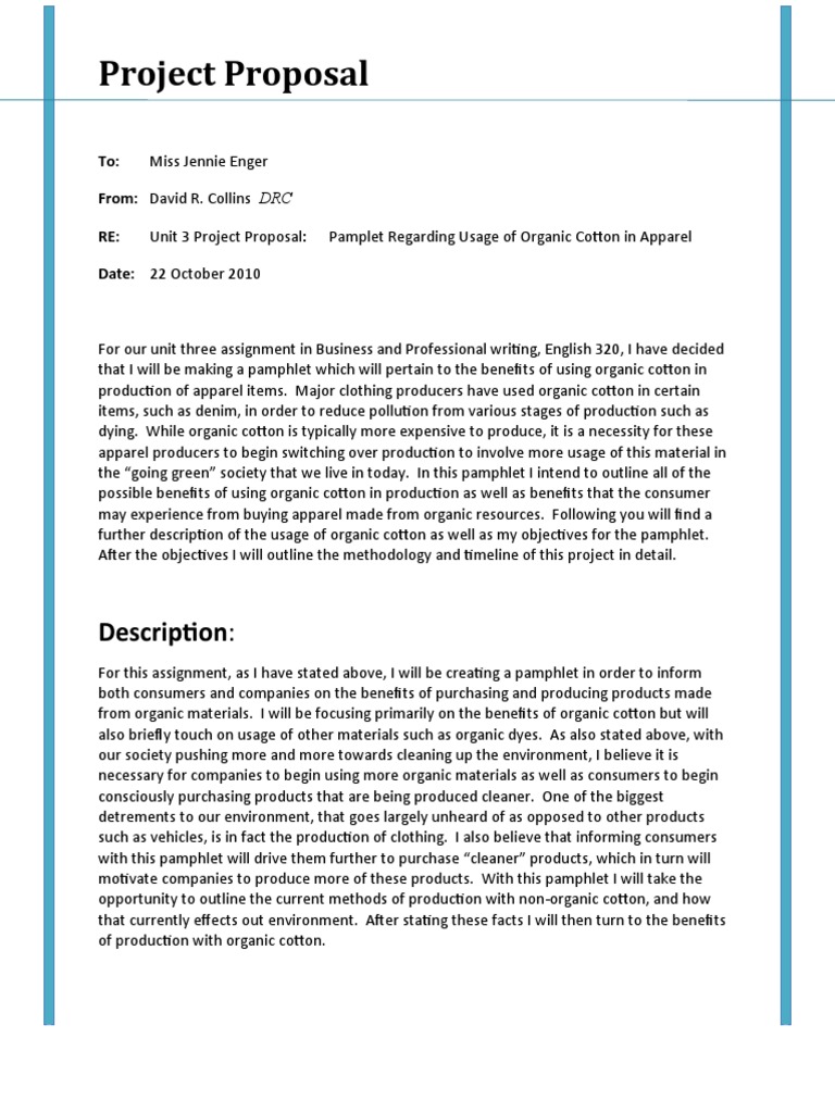 Project Proposal | PDF | Clothing | Rubric (Academic)