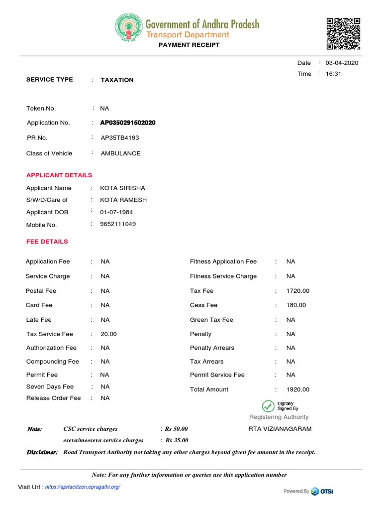 Ap0350291502020 PDF | PDF | Fee | Payments