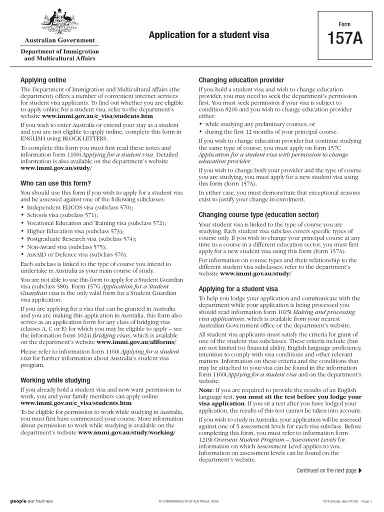 157a PDF | PDF | Travel Visa | Freedom Of Information Laws By Country