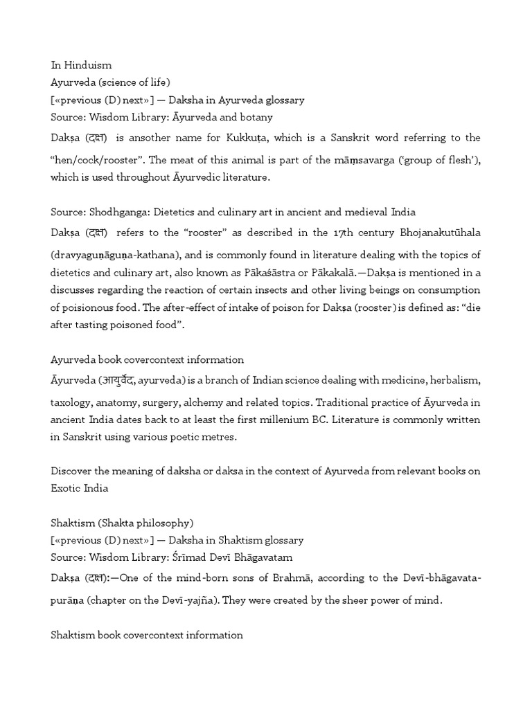 Daksha | PDF | Hindu Mythology | Hindu Literature