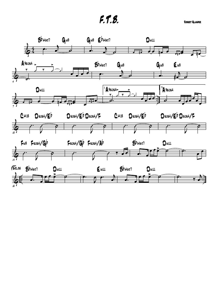 F.T.B. Robert Glasper | PDF