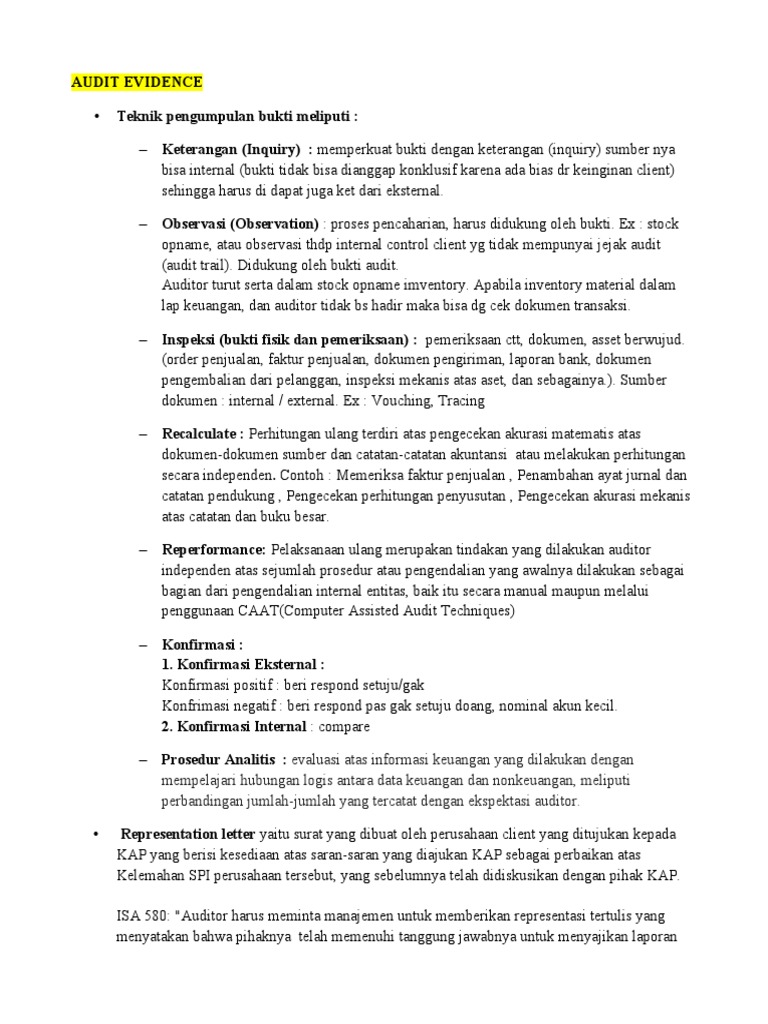 Summary Audit 2 Uts | PDF