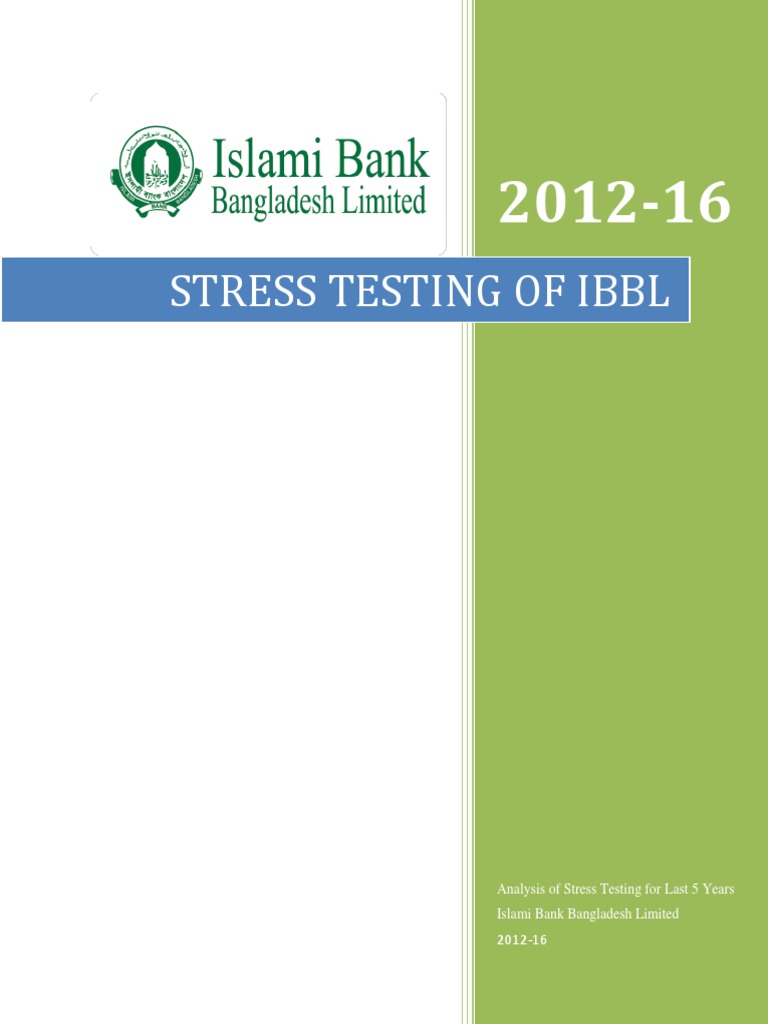 Derivative IBBL Stress Testing 2012-16 Aatiq | PDF | Stress Test ...