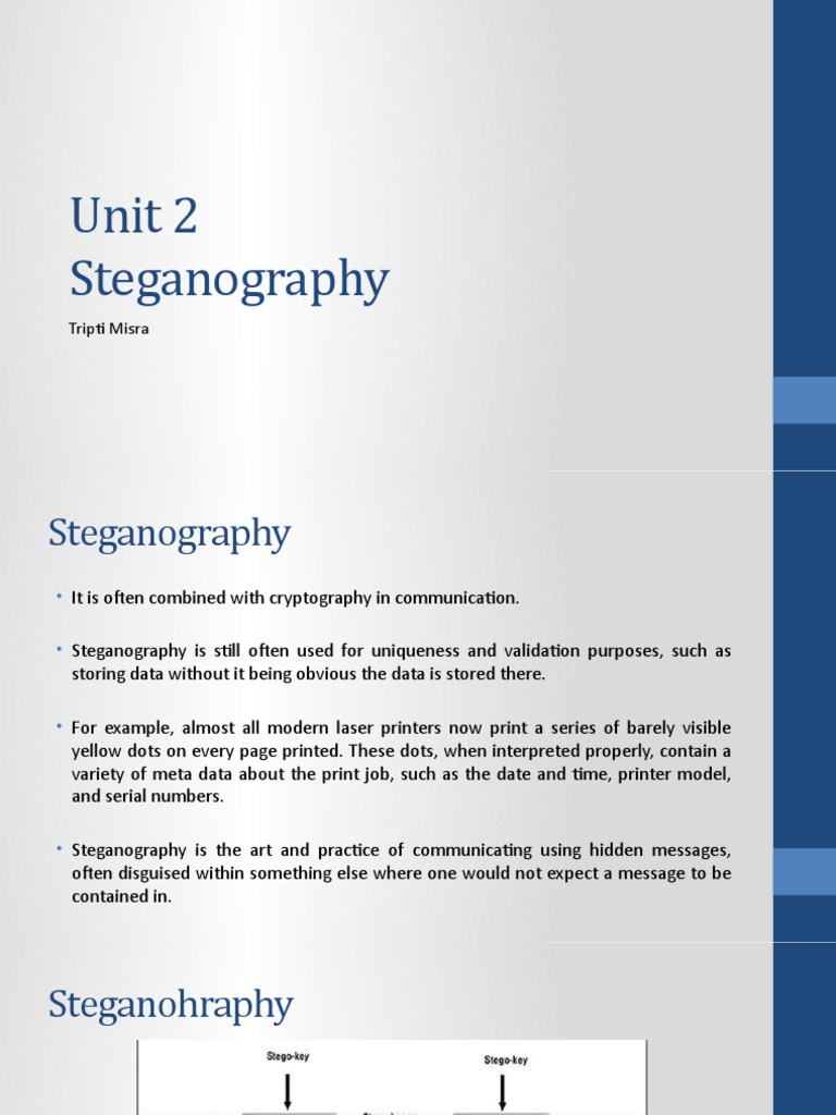 Unit 2 Steganography 2.0 | PDF | Information And Communications ...