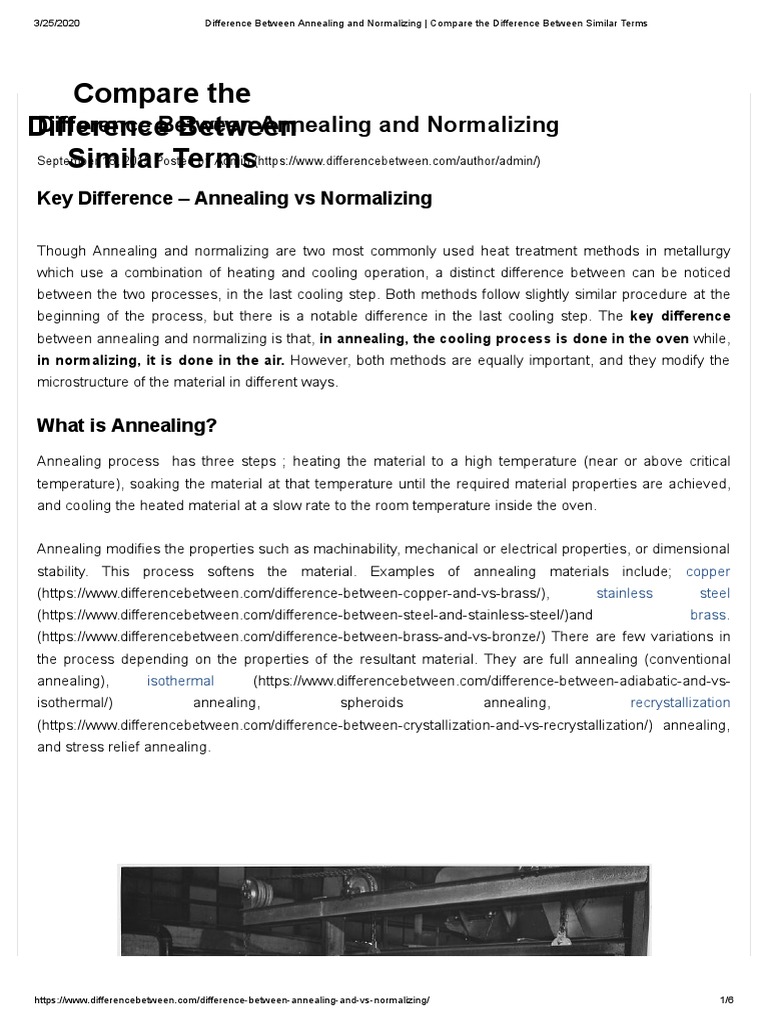 Difference Between Annealing and Normalizing - Compare The Difference ...