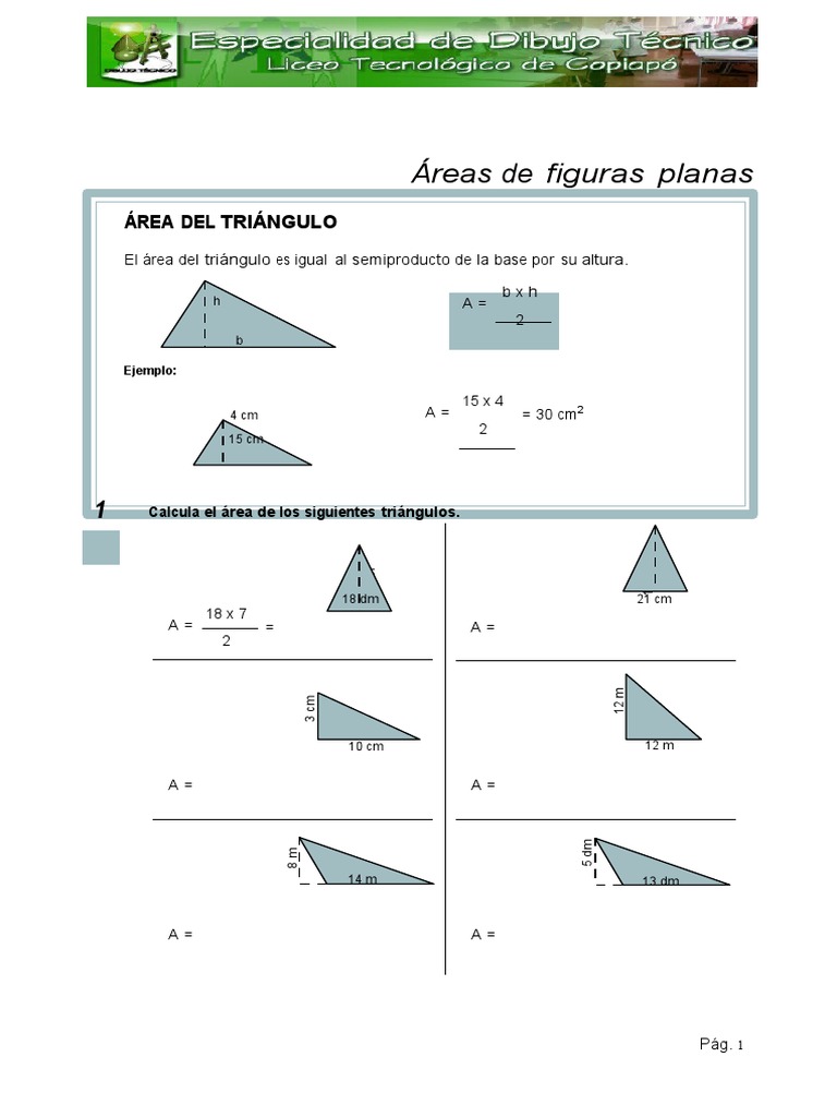 Areas 2 | PDF | Triángulo | Rectángulo