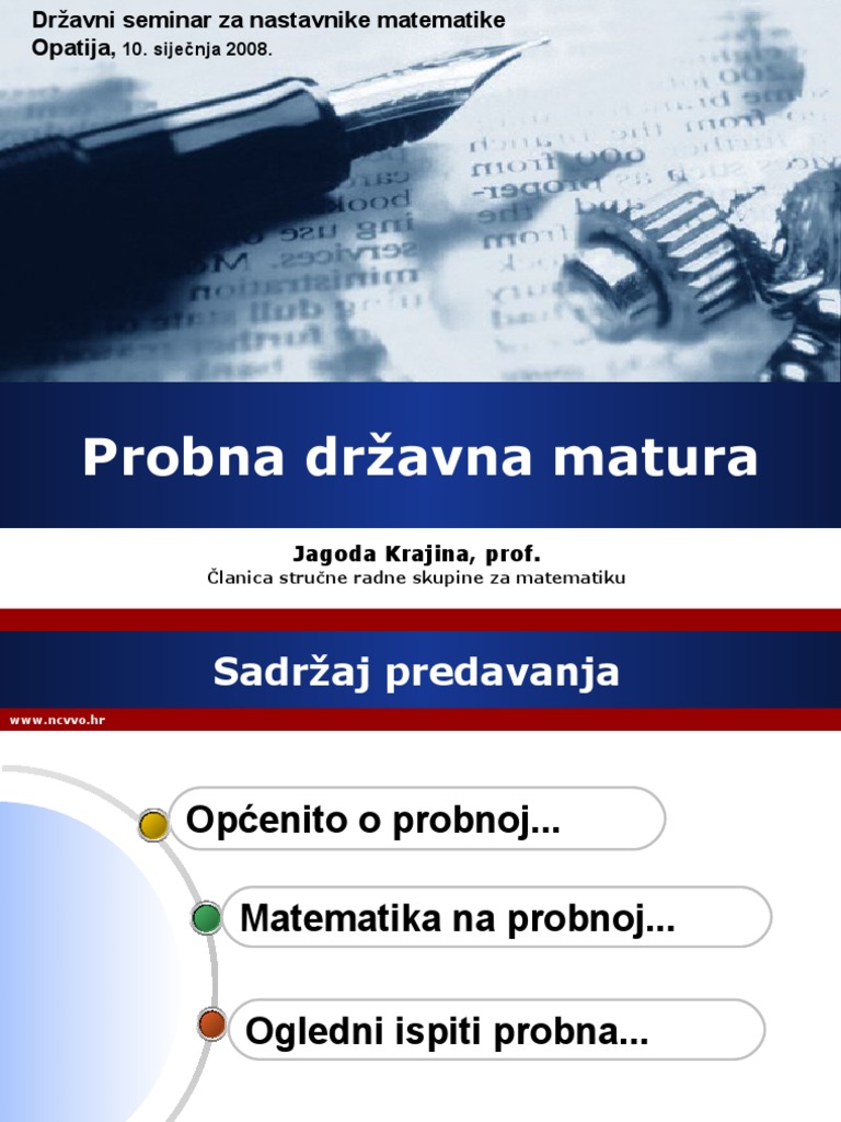 Probna Drzavna Matura | PDF