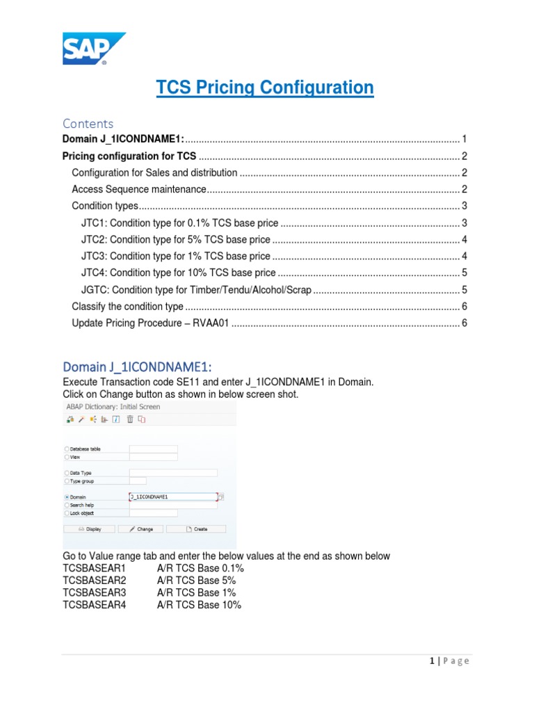TCS Pricing Configuration | PDF | Areas Of Computer Science | Computer Programming