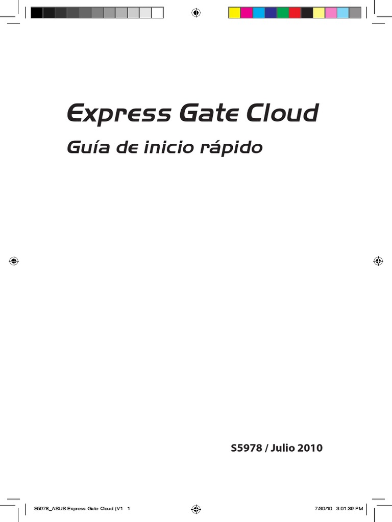 S5978 ASUS Express Gate Cloud V2 Print | Descargar gratis PDF ...