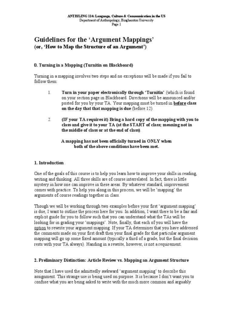 114 Argument Mapping Guidelines | PDF | Argument | Logic