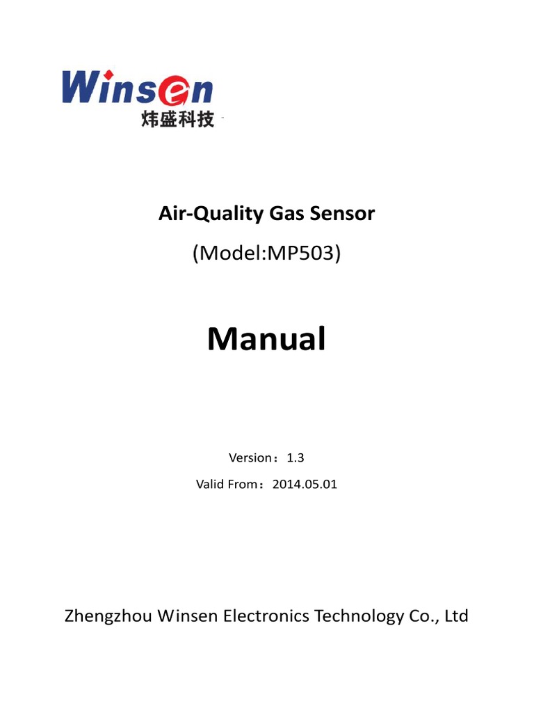 Mp503 English PDF | PDF | Electrical Resistance And Conductance | Sensor