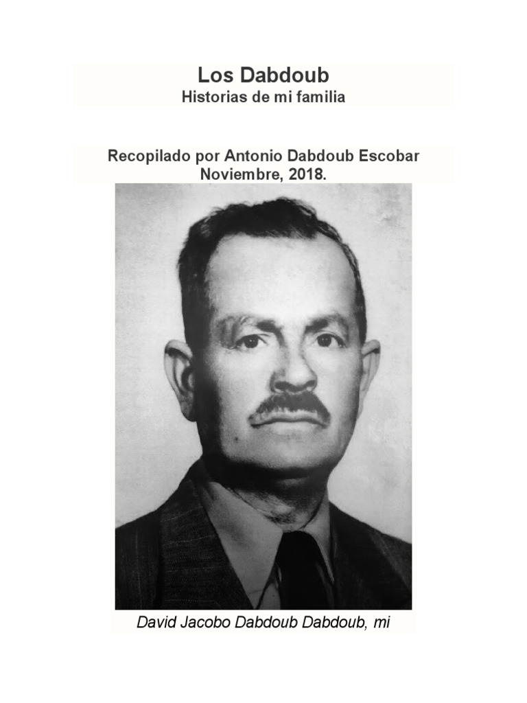 Historia de la familia Dabdoub | PDF | Belén | Agitación