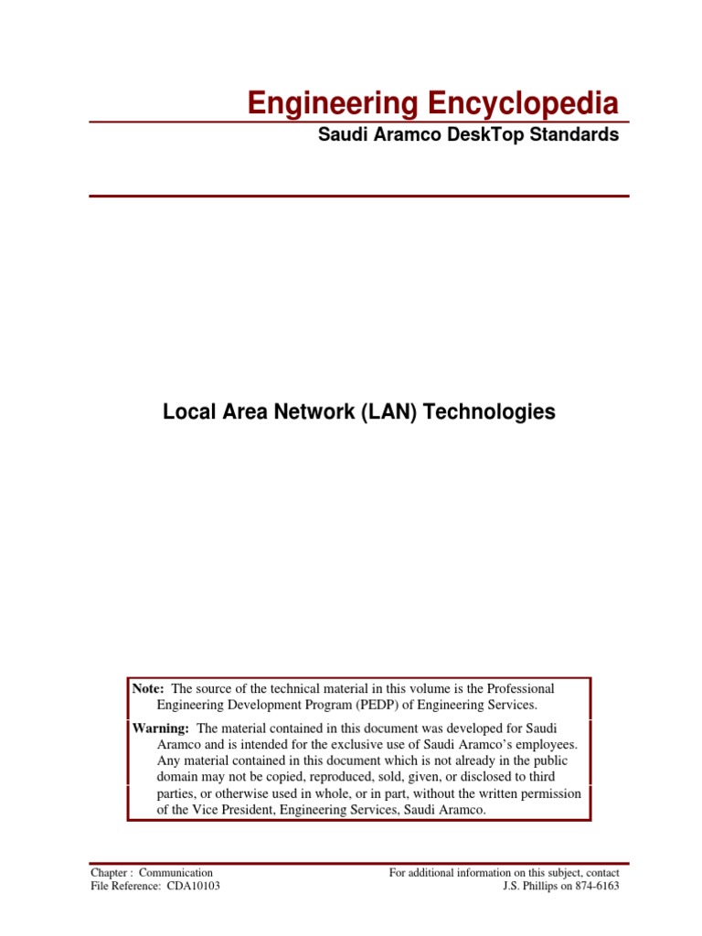 Engineering Encyclopedia: Local Area Network (LAN) Technologies | PDF ...