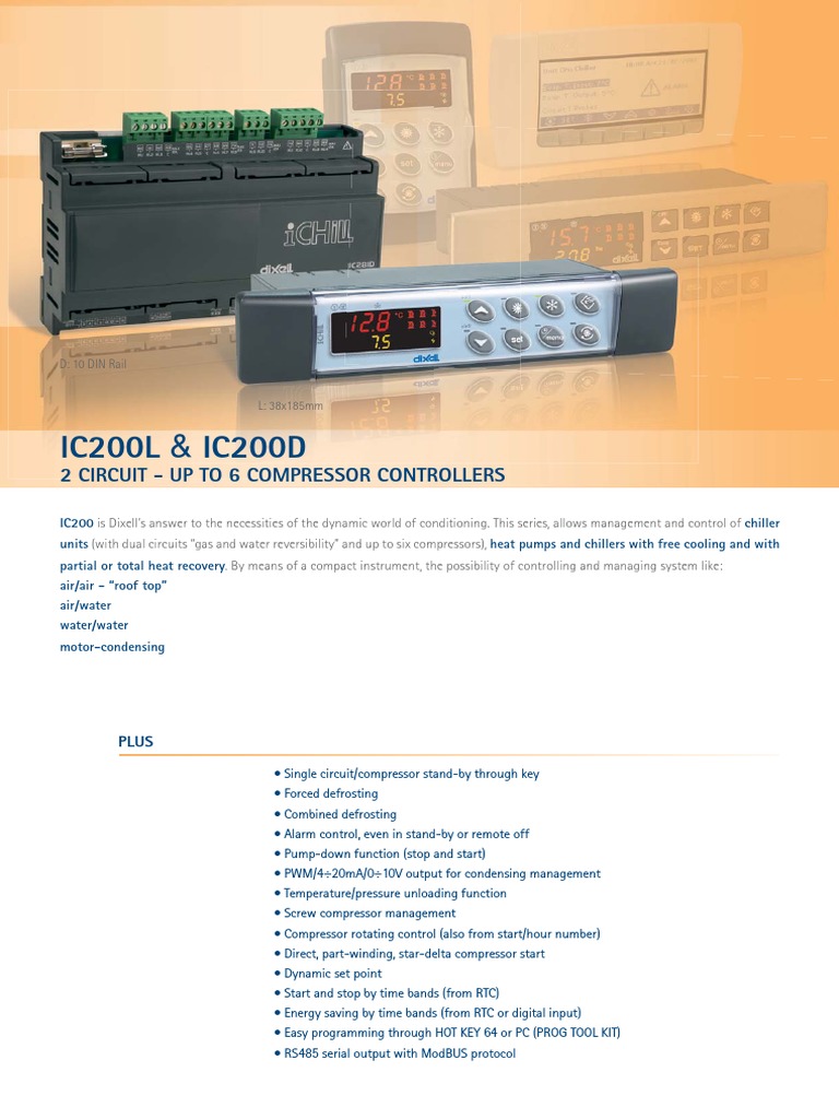2 Circuit - Up To 6 Compressor Controllers: D: 10 DIN Rail | PDF ...